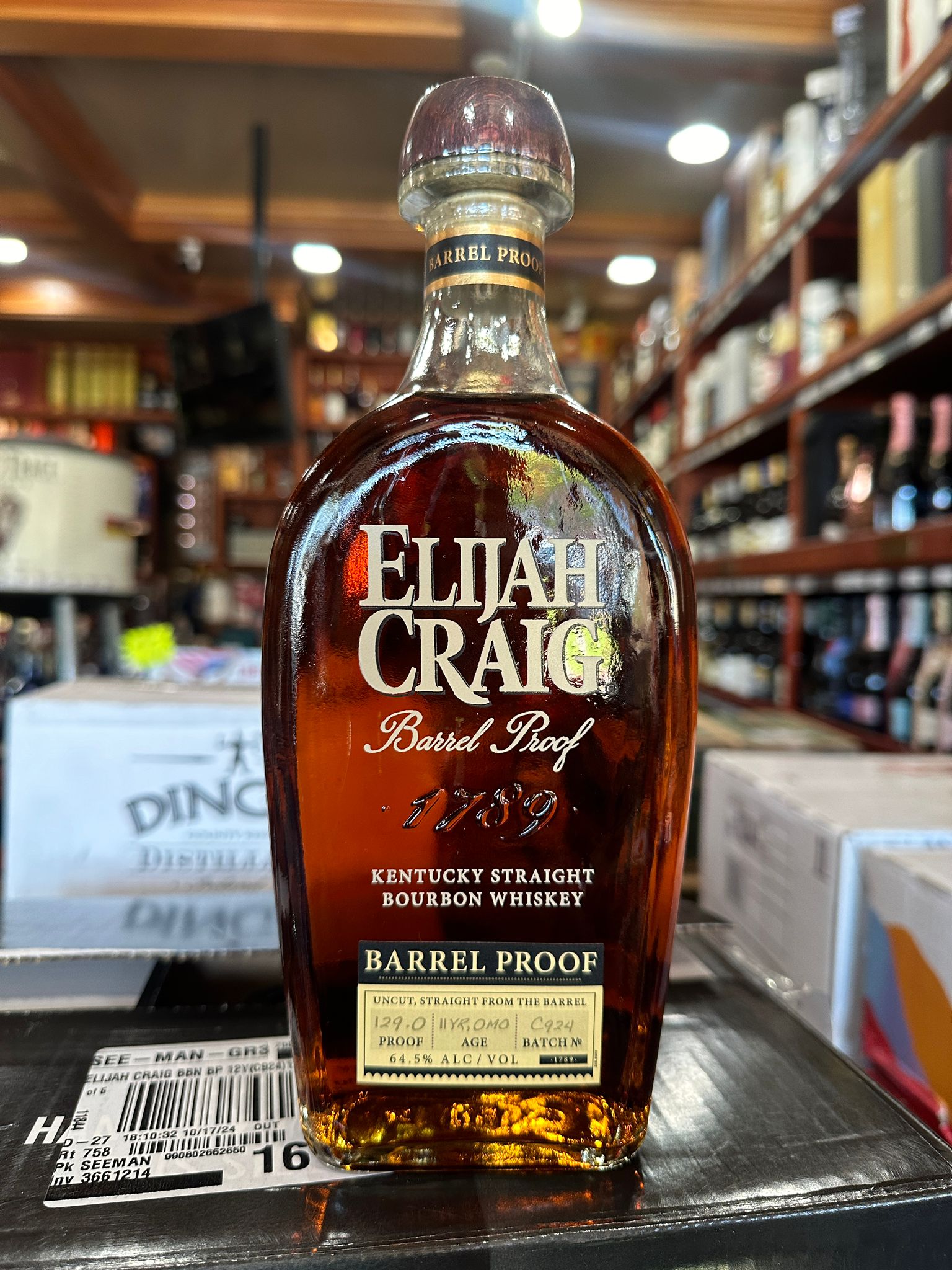Elijah Craig Batch No. C924 Barrel Proof 11 Year Old Kentucky Straight ...