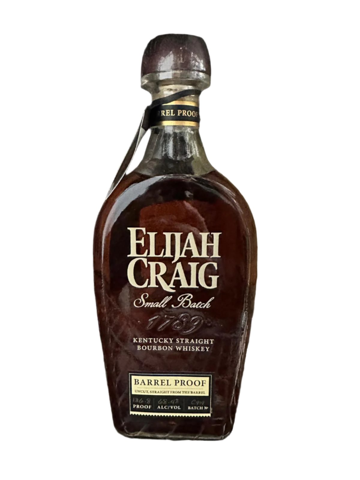 Elijah Craig Barrel Proof Batch C919 Kentucky Straight Bourbon Whiskey ...