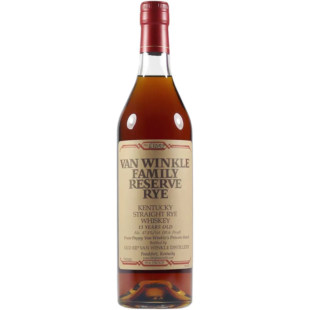 Old Rip Van Winkle Family Reserve 13 Year Old Kentucky Straight Rye Wh ...