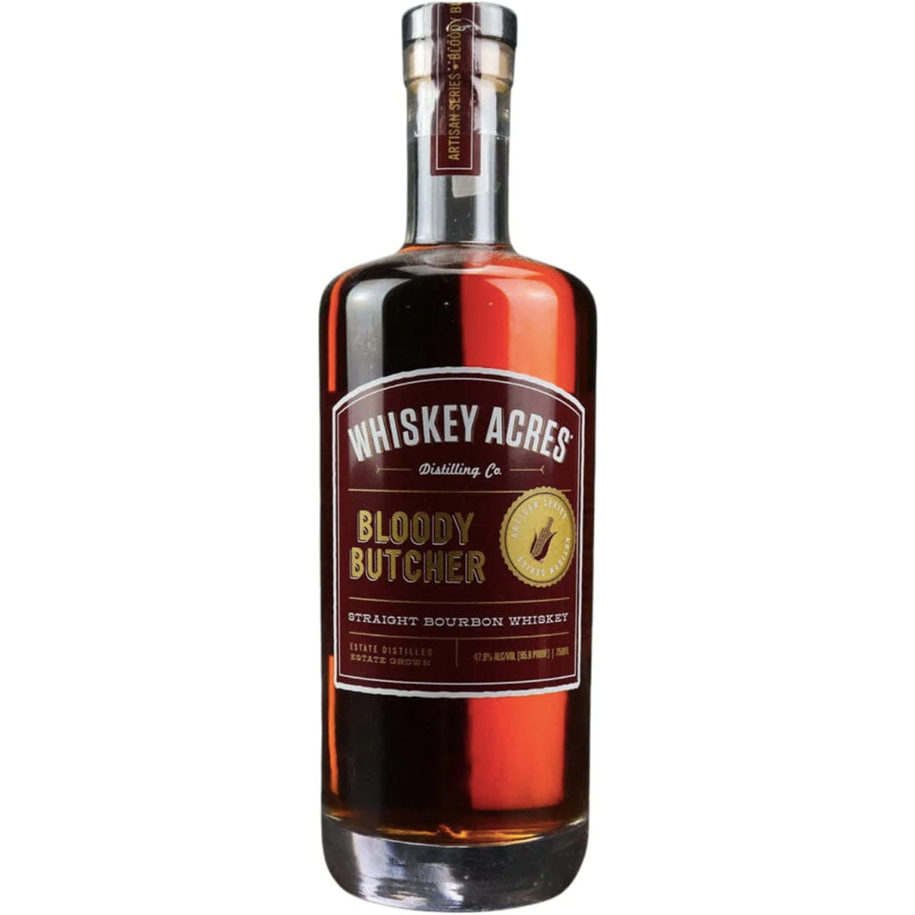 Whiskey Acres Distilling Bloody Butcher Bourbon Whiskey 750ml – Fine ...